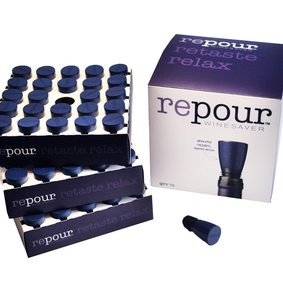 Repour Wine Saver - Case (4) of 72-Packs (Bulk Package)